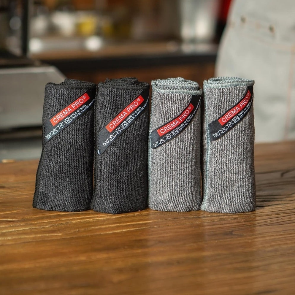 Crema Pro Barista Micro Cloths (4 Pack) | Barista Shop