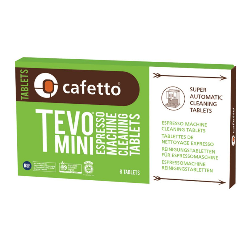 Cafetto TEVO Tablets - 8 Tablet Blister Pack — Barista Shop
